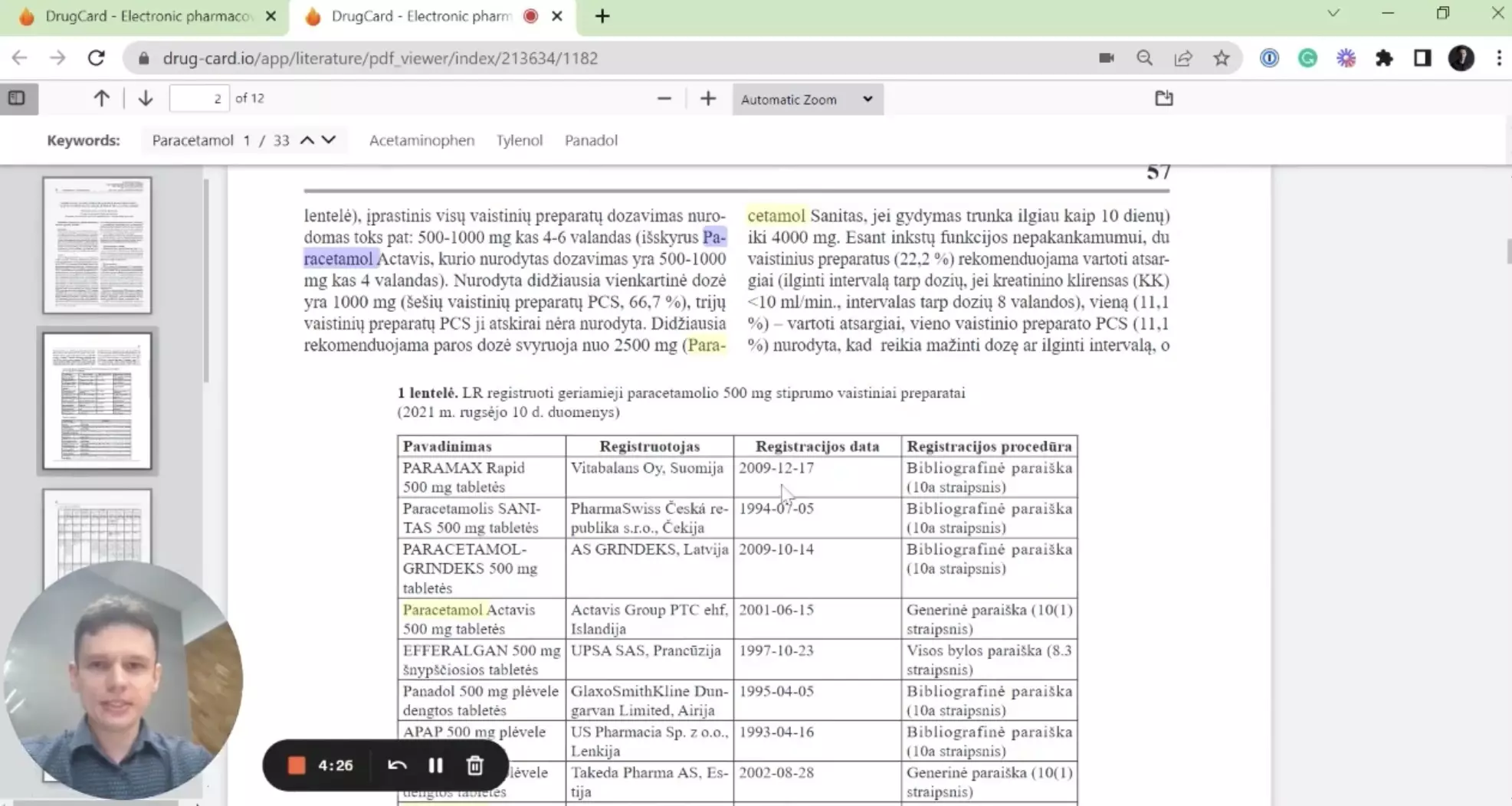 Highlight your search keywords for MLM - DrugCard